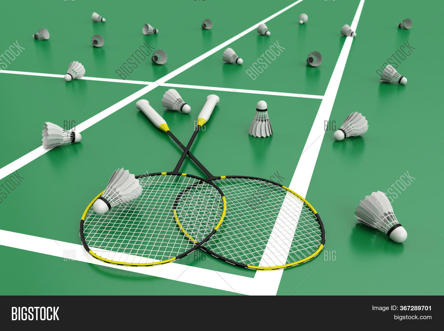 Badminton Rackets Image & Photo (Free Trial) | Bigstock