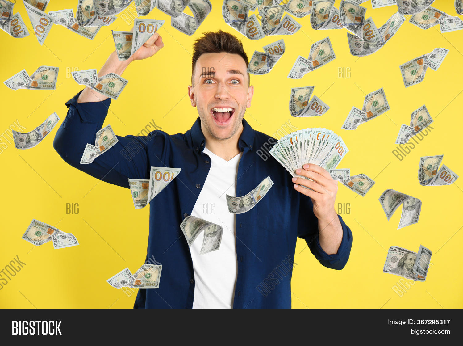 Man American Dollars Image & Photo (Free Trial) | Bigstock