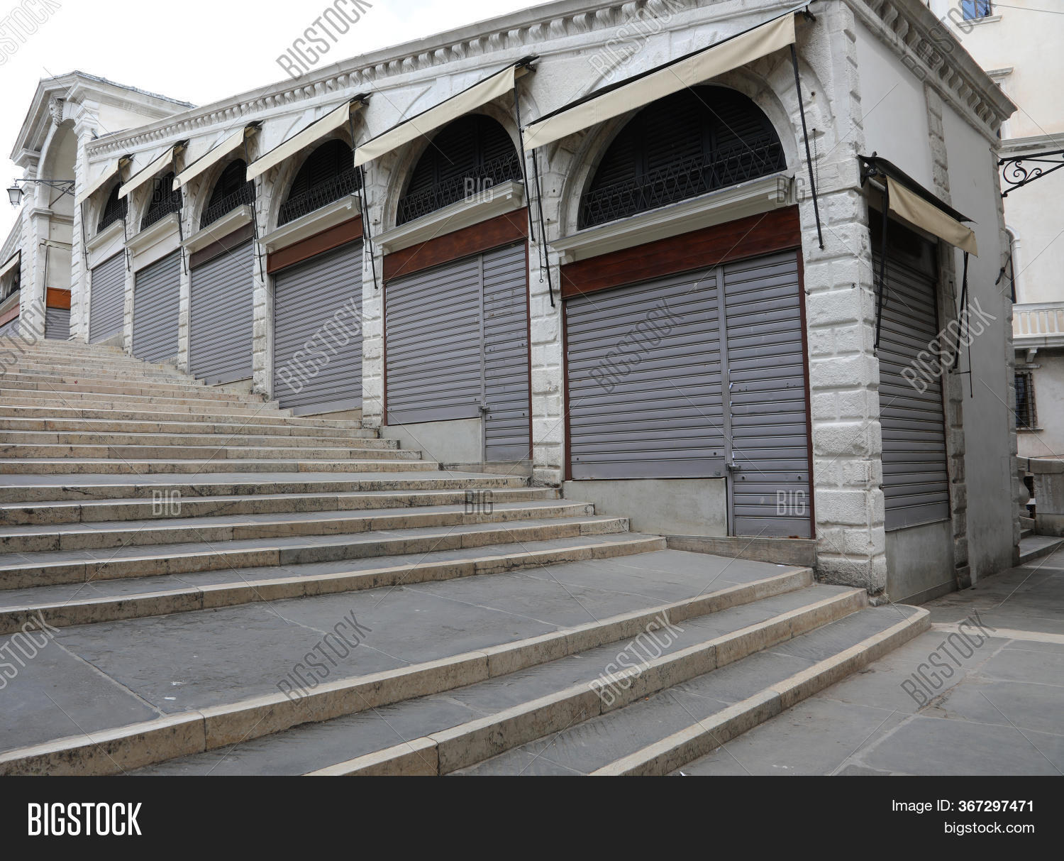Shutters Closed Shops Image & Photo (Free Trial) | Bigstock
