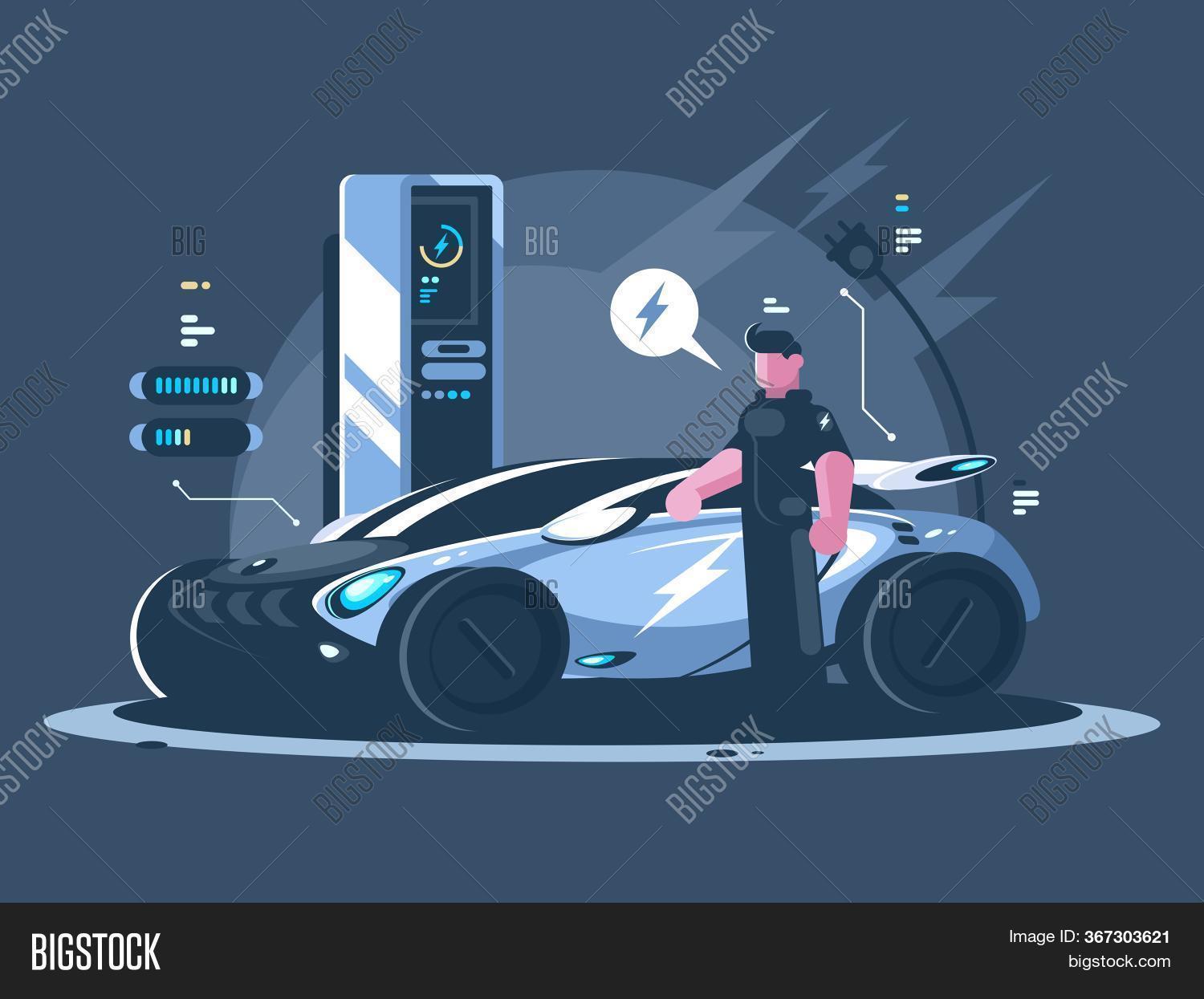Electric Car Driver Image & Photo (Free Trial) | Bigstock