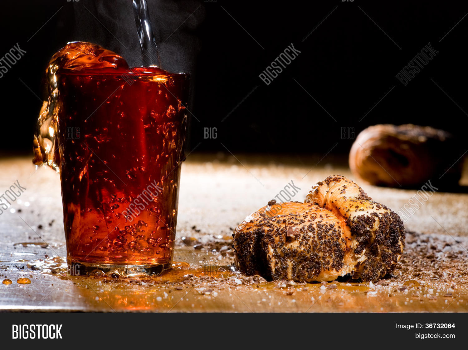 Overflowed Glass Tea Image & Photo (Free Trial) | Bigstock
