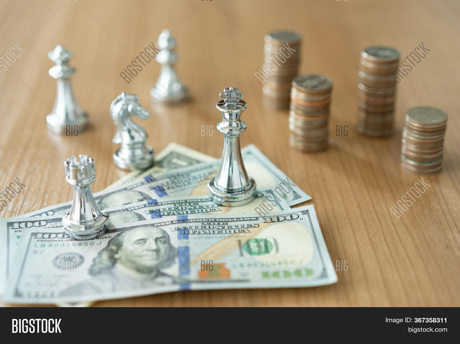 Chess Pieces Coin Image & Photo (Free Trial) | Bigstock