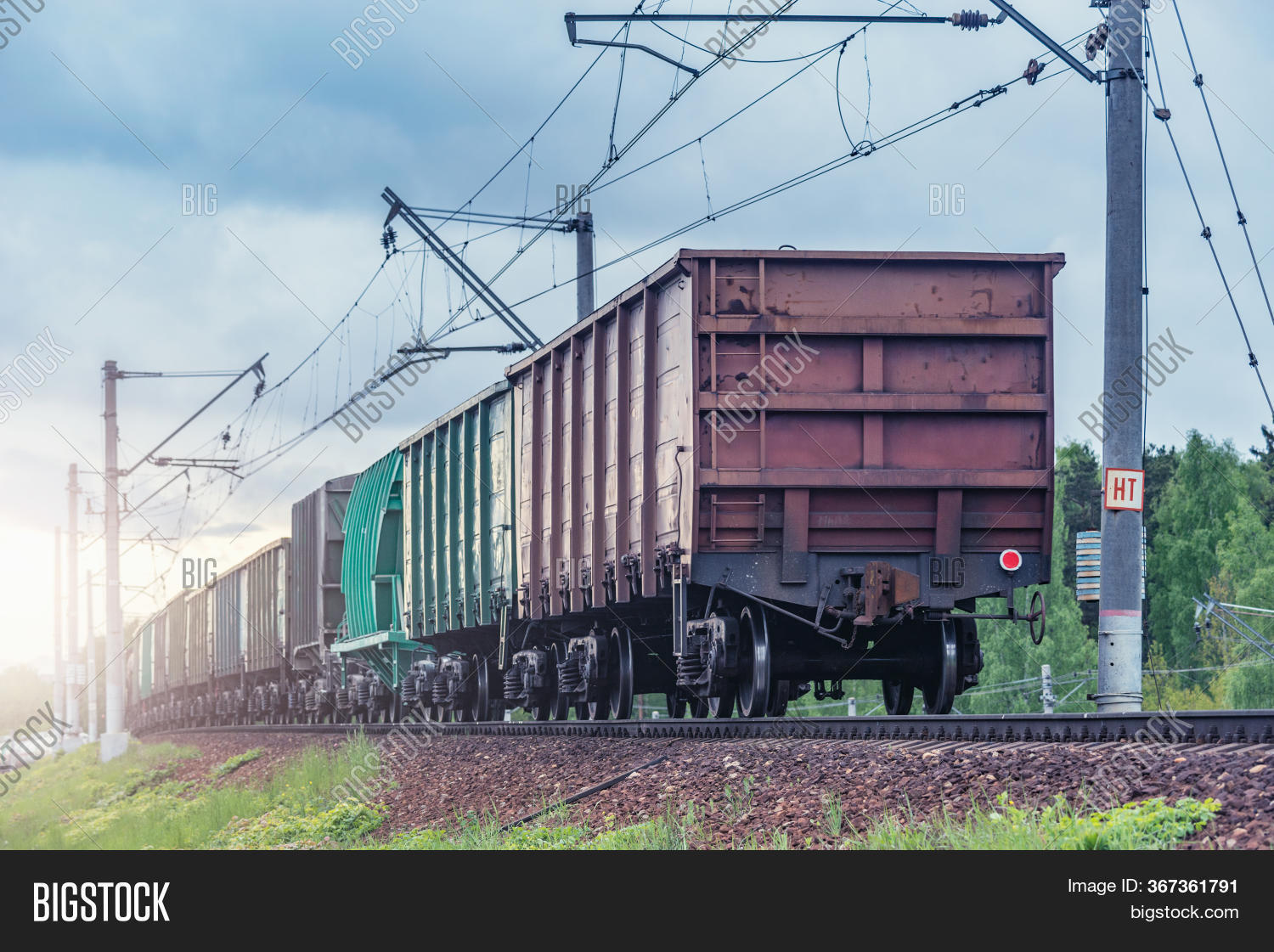 Freight Train Moves By Image & Photo (Free Trial) | Bigstock