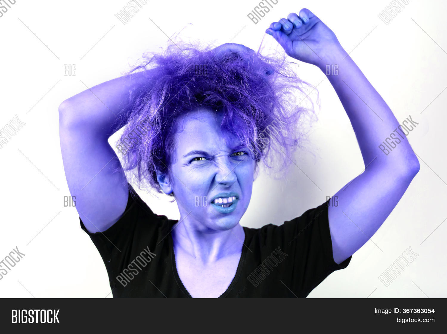 Close- Sad Girl Blue Image & Photo (Free Trial) | Bigstock