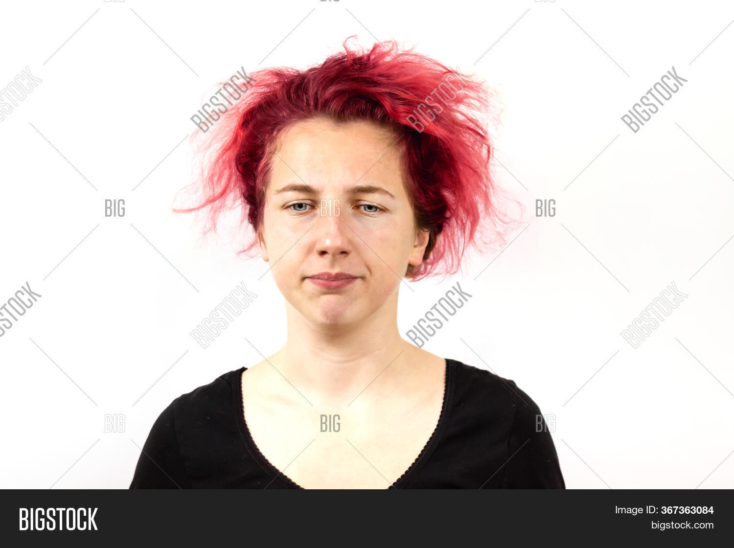 Close- Sad Girl Red Image & Photo (Free Trial) | Bigstock
