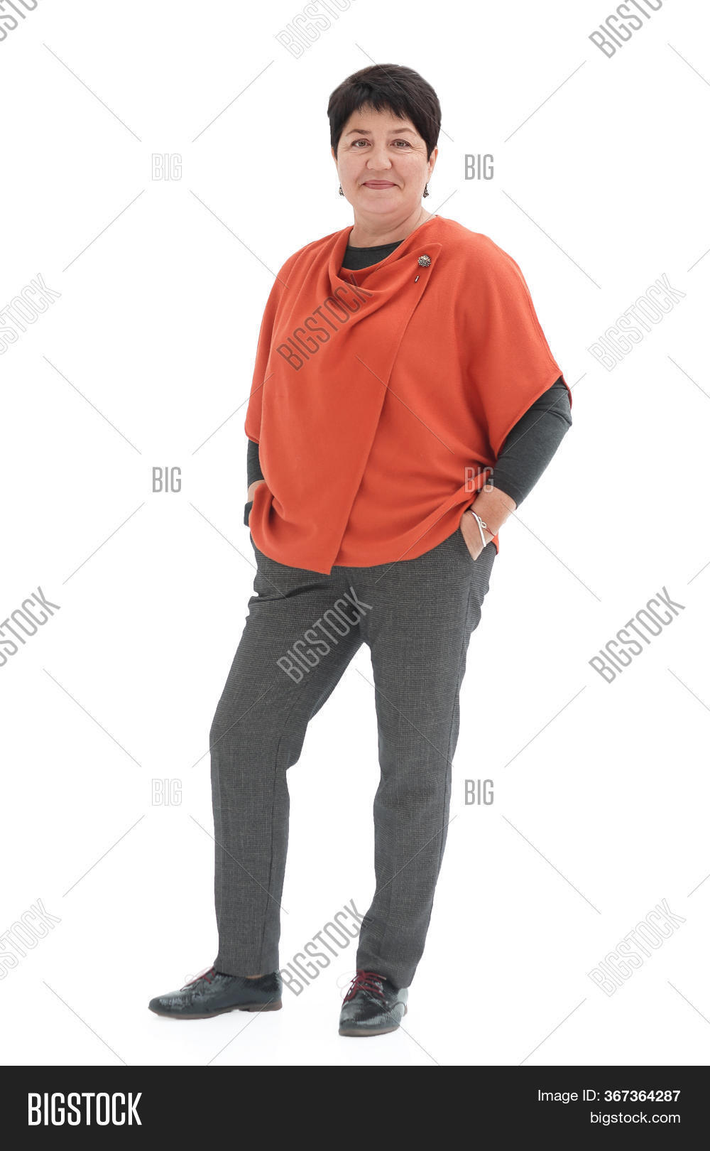 Casual Woman Standing Image & Photo (Free Trial) | Bigstock
