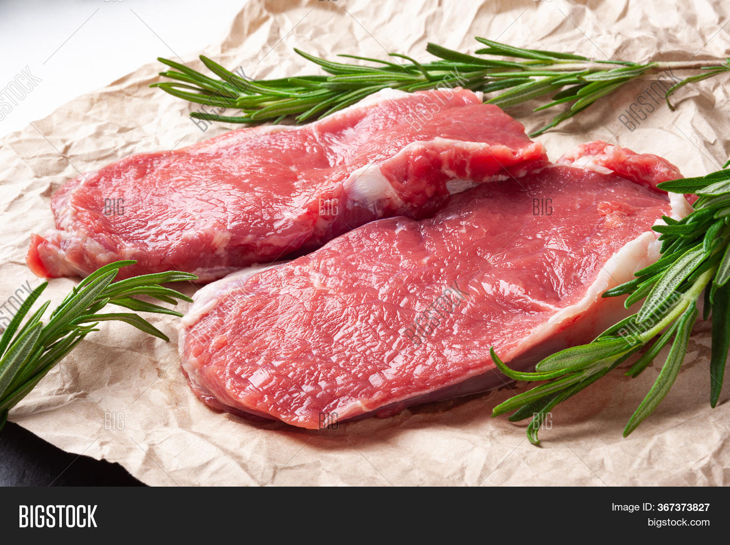 Raw Meat . Two Slices Image & Photo (Free Trial) | Bigstock