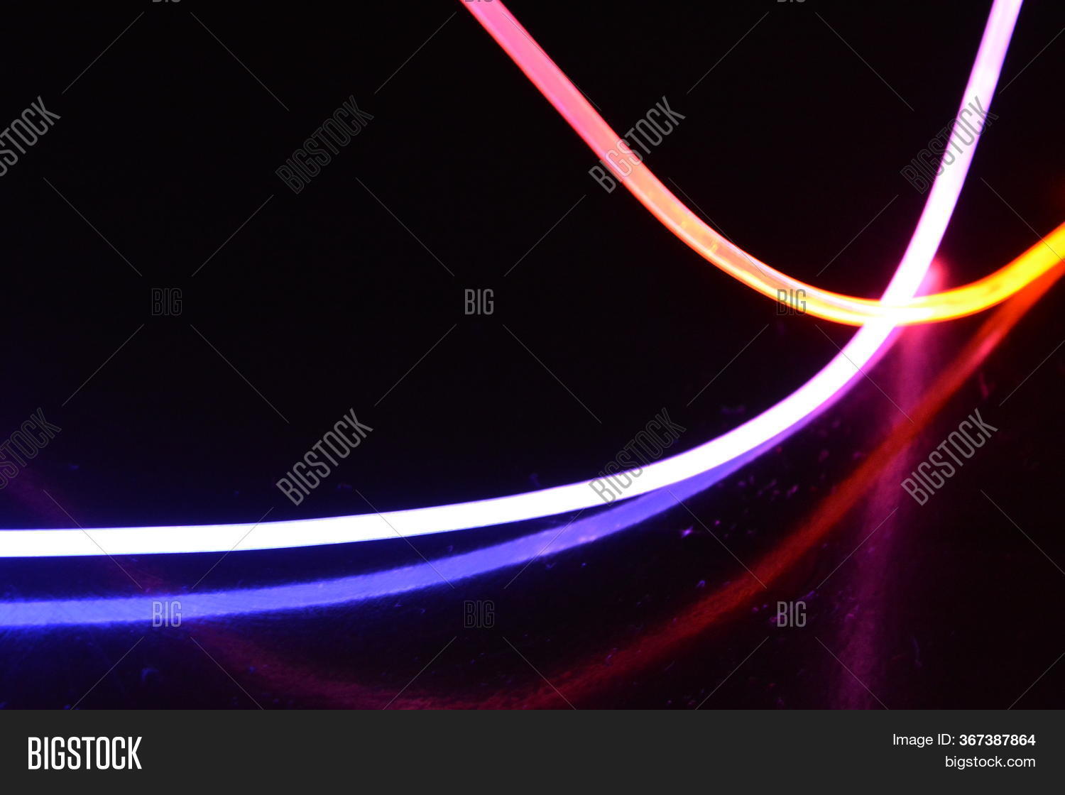 Wire Orange Blue Light Image & Photo (Free Trial) | Bigstock