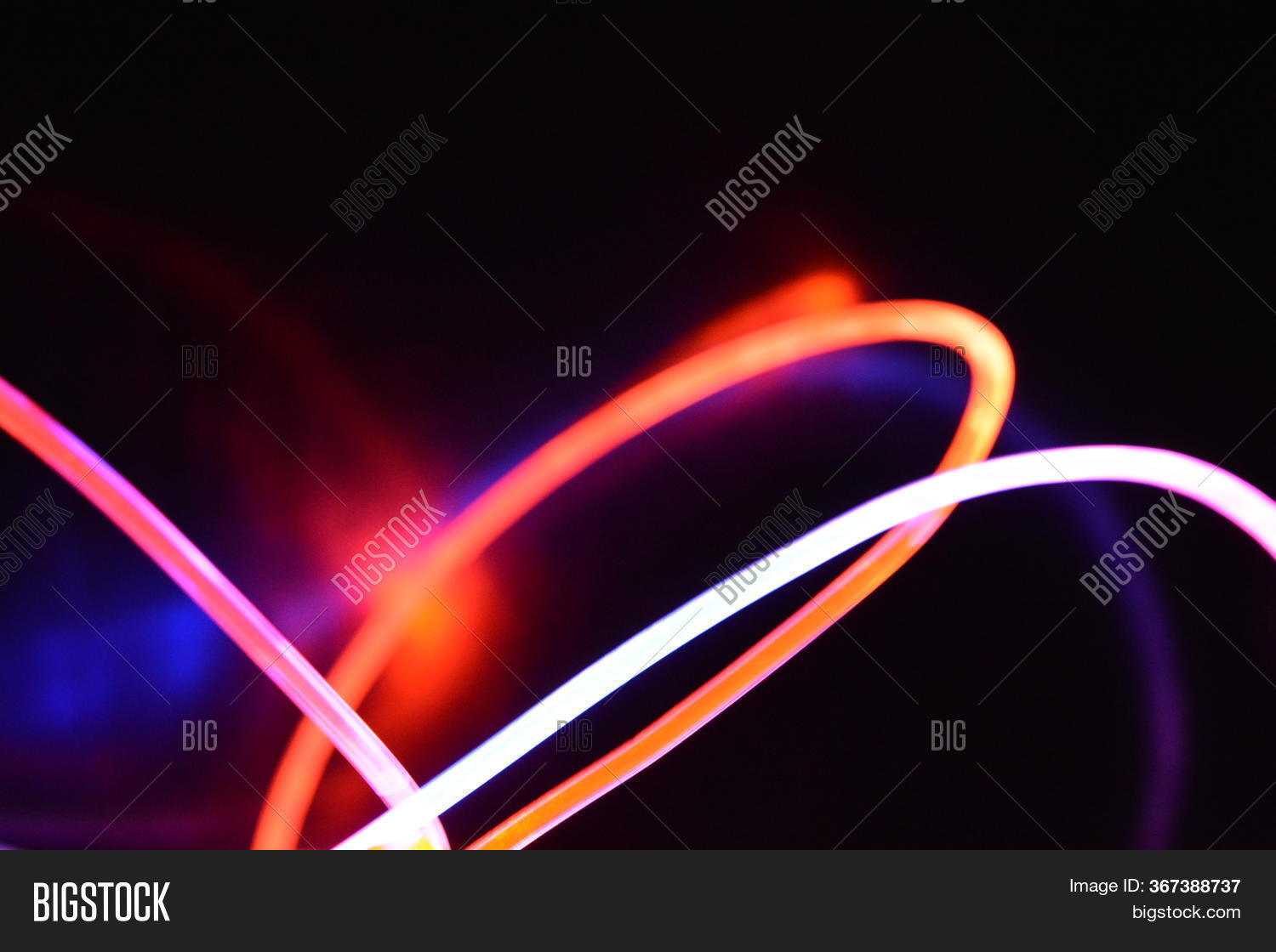 Wire Orange Blue Light Image & Photo (Free Trial) | Bigstock