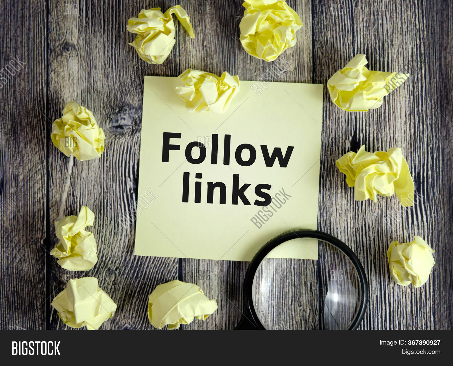 Follow Links - Text On Image & Photo (Free Trial) | Bigstock