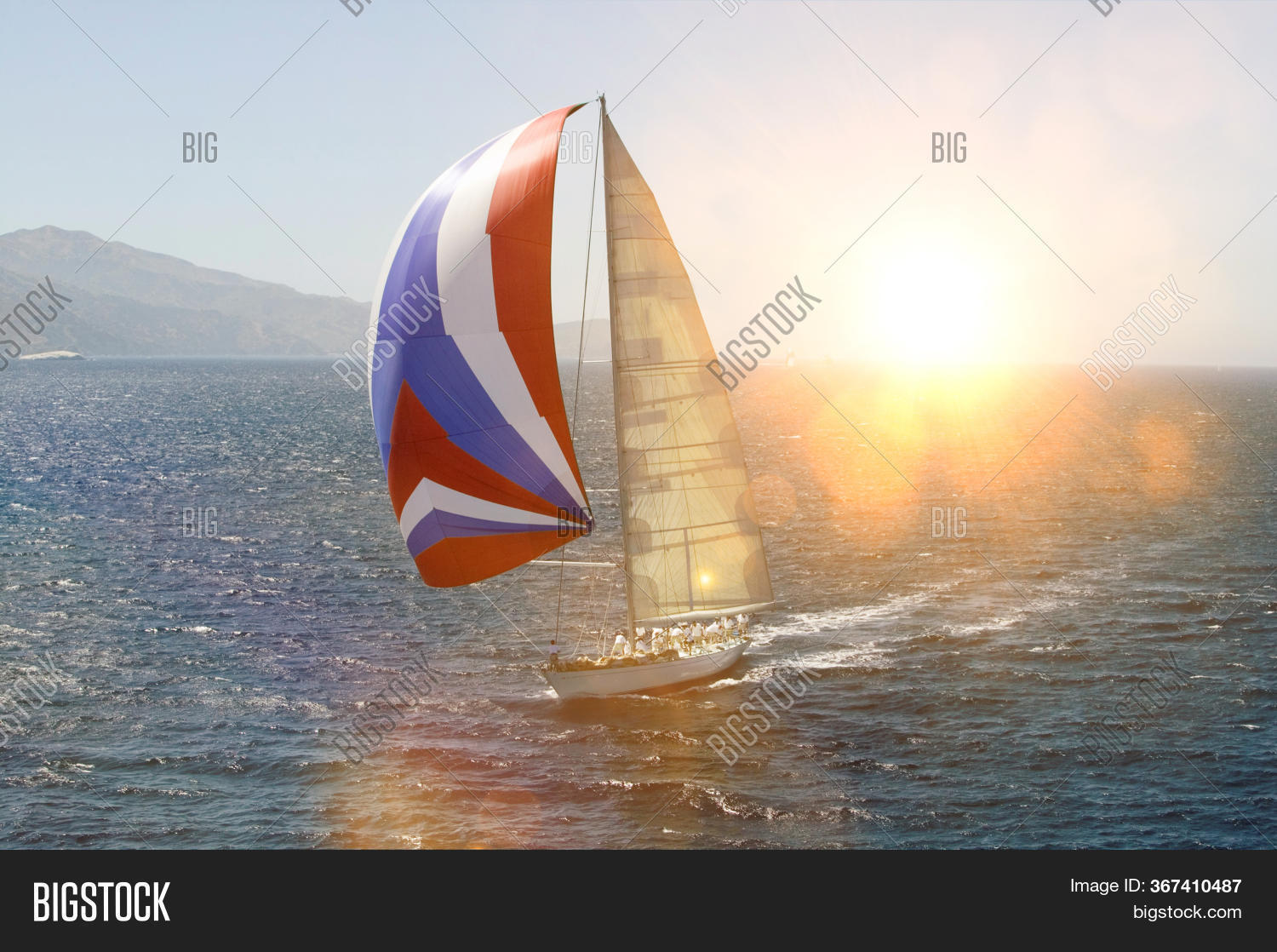 Sailboat Sail Strong Image & Photo (Free Trial) | Bigstock