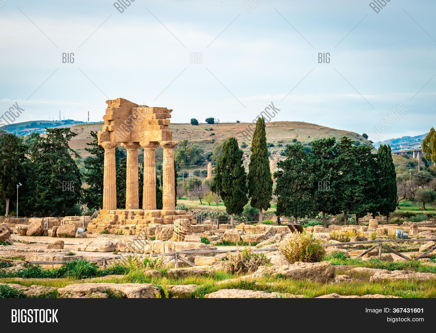 Ruins Temple Dioscuri Image & Photo (Free Trial) | Bigstock