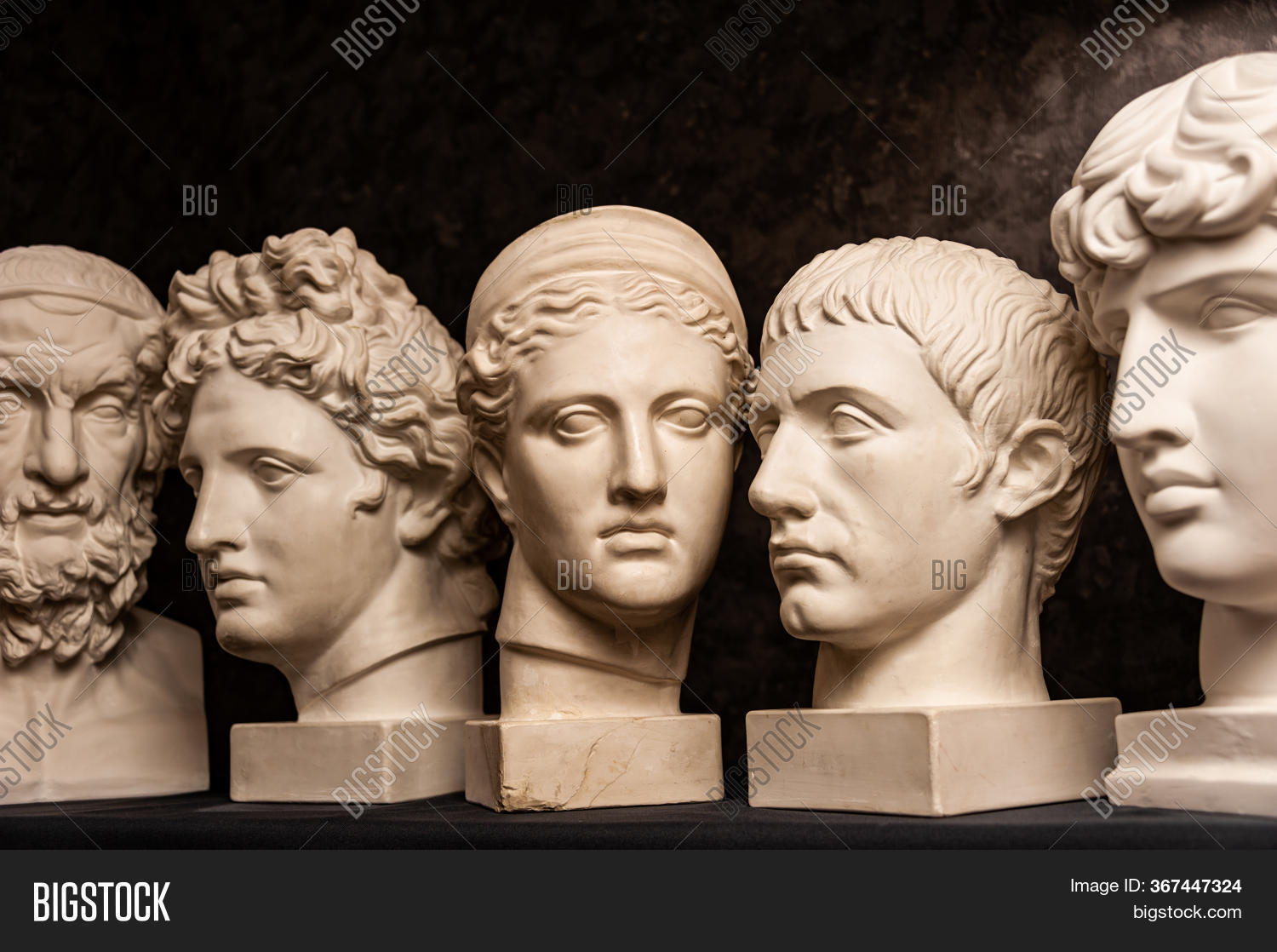 Group Gypsum Busts Image & Photo (Free Trial) | Bigstock
