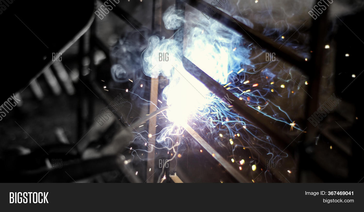 Metal Welding. Sparks Image & Photo (Free Trial) | Bigstock