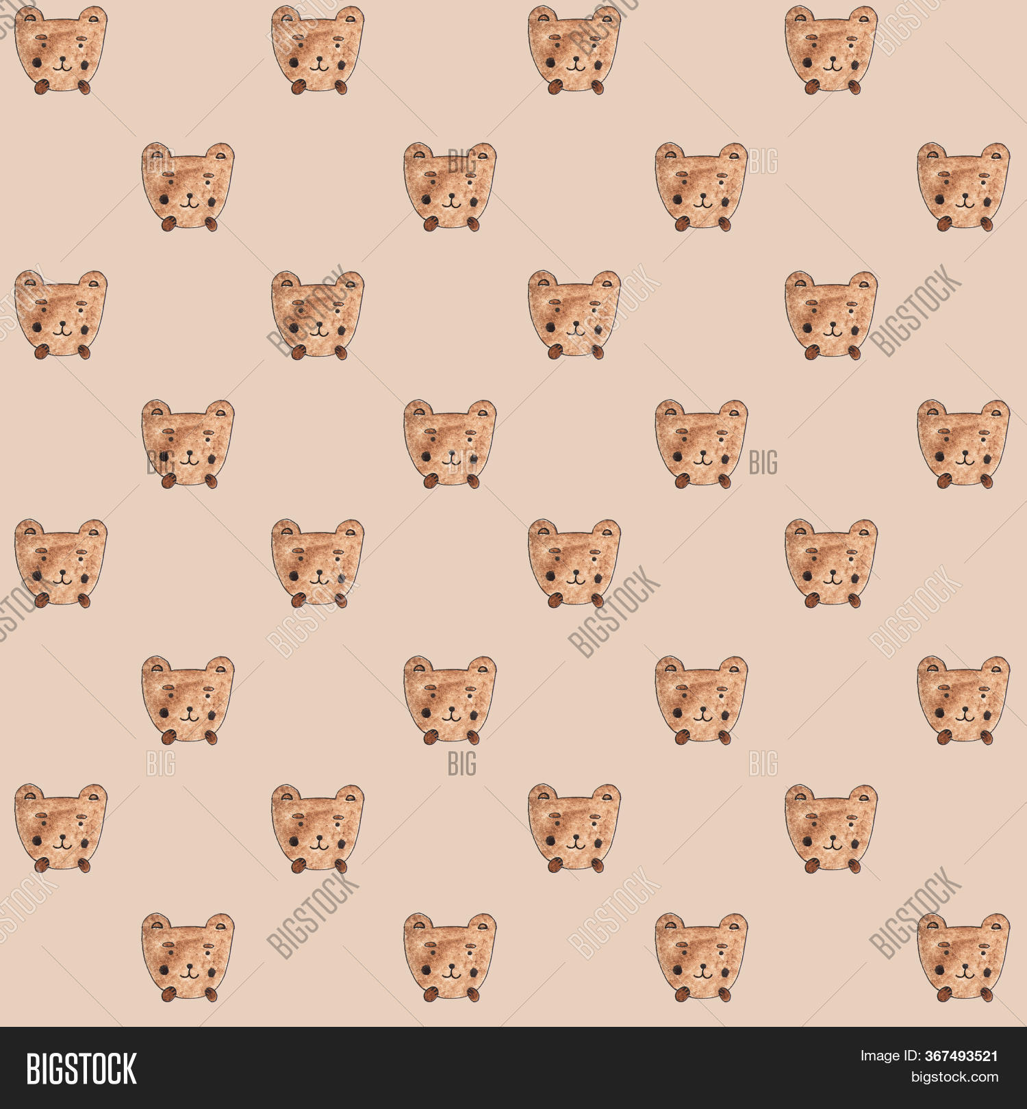 Bear, Seamless Pattern Image & Photo (Free Trial) | Bigstock