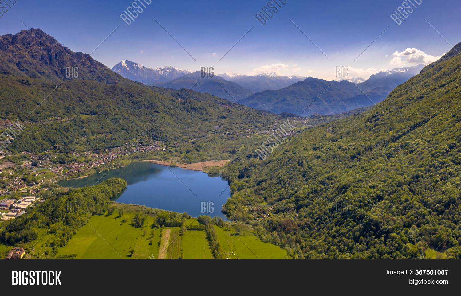 Aerial View Lake Lago Image & Photo (Free Trial) | Bigstock