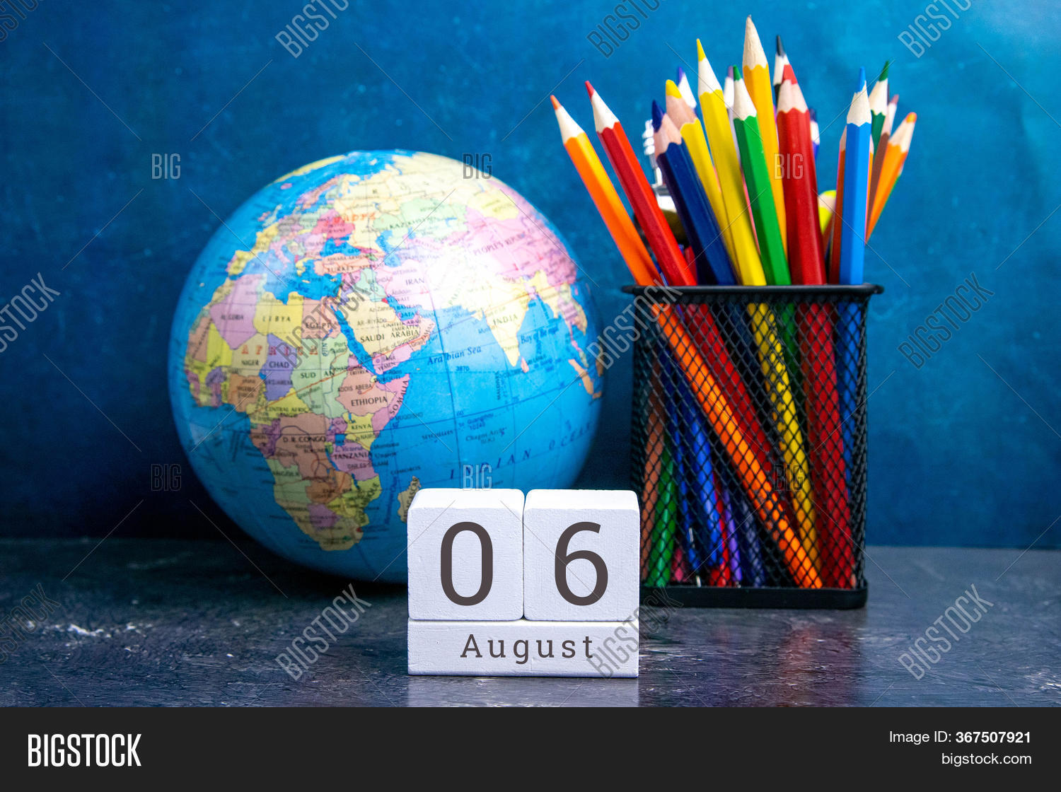 August 6 On Wooden Image & Photo (Free Trial) | Bigstock