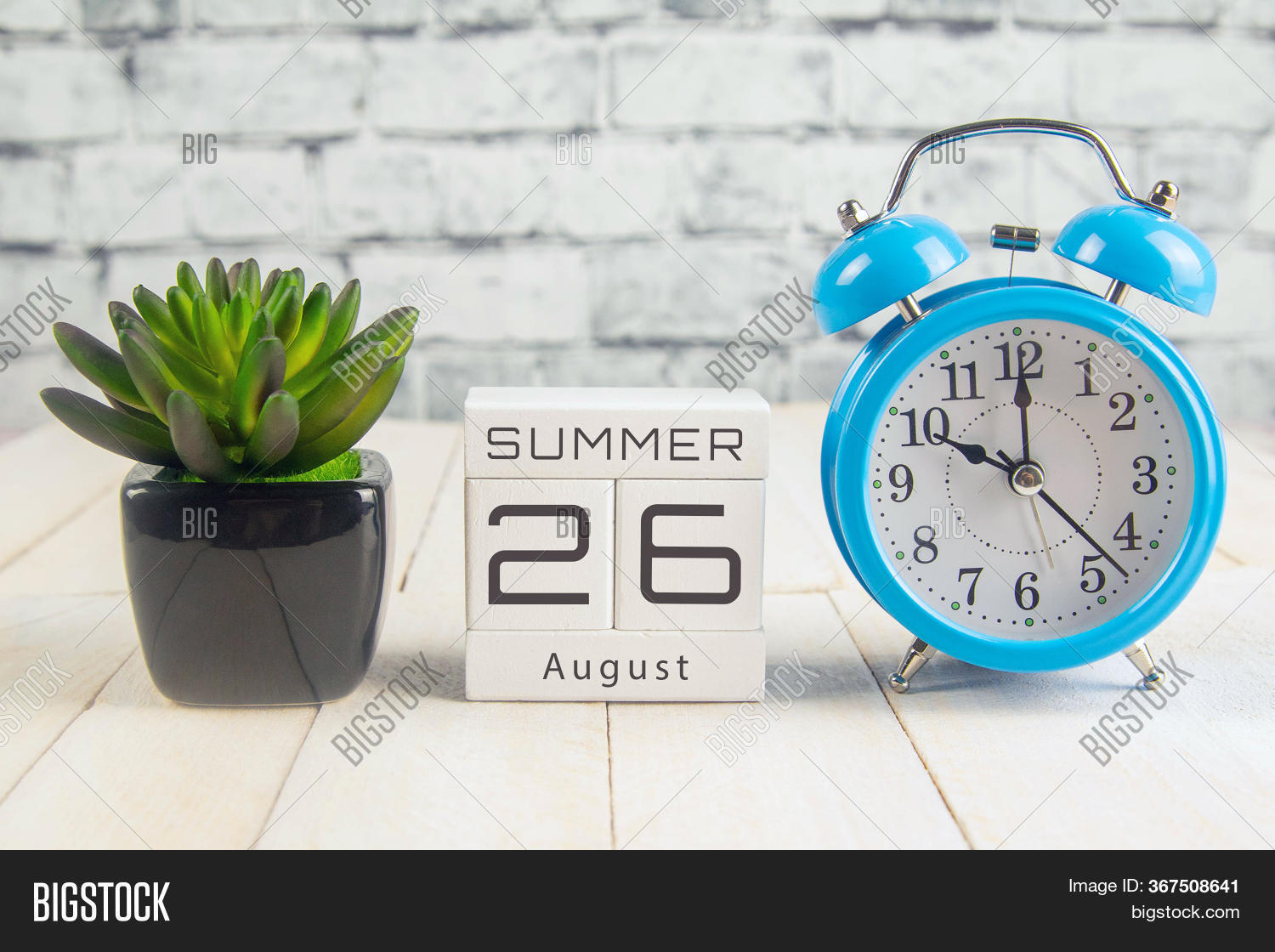 August 26 On Wooden Image & Photo (Free Trial) | Bigstock
