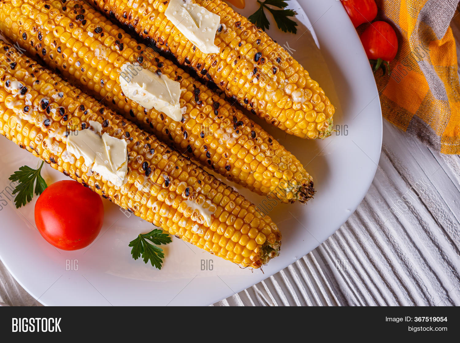 Grilled Corn Cob On Image & Photo (Free Trial) | Bigstock