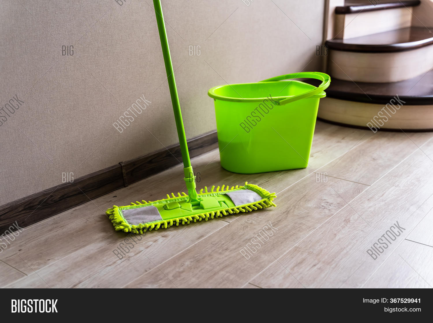 Mop Green Microfiber Image & Photo (Free Trial) | Bigstock