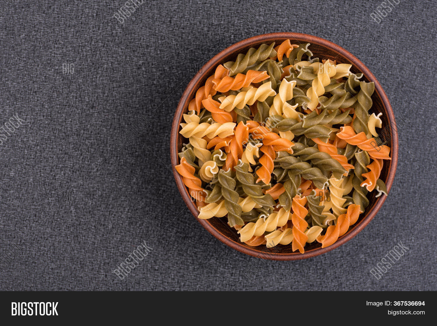 Pasta Fusilli Bowl On Image & Photo (Free Trial) | Bigstock