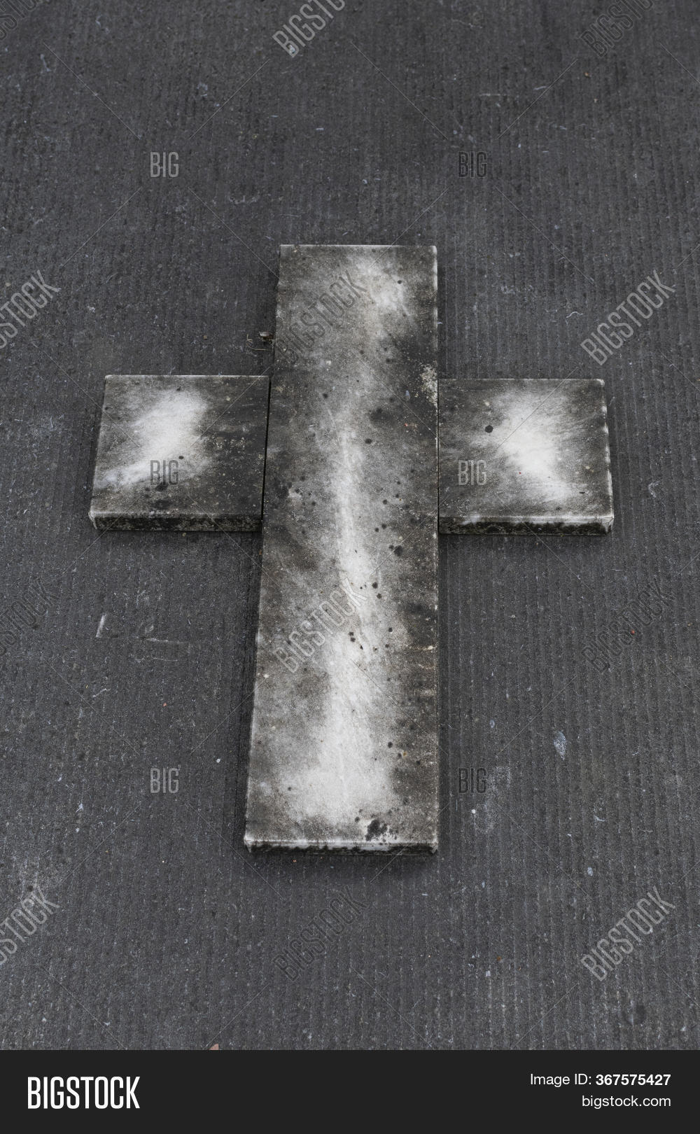 Concrete Cross White Image & Photo (Free Trial) | Bigstock