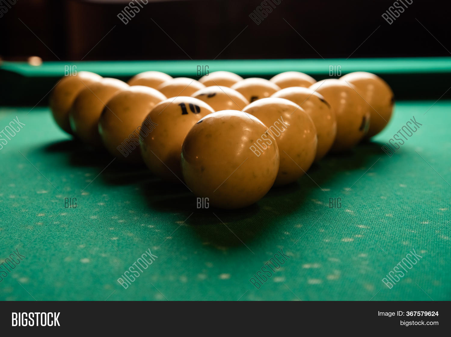 Pyramid Billiard Balls Image & Photo (Free Trial) | Bigstock