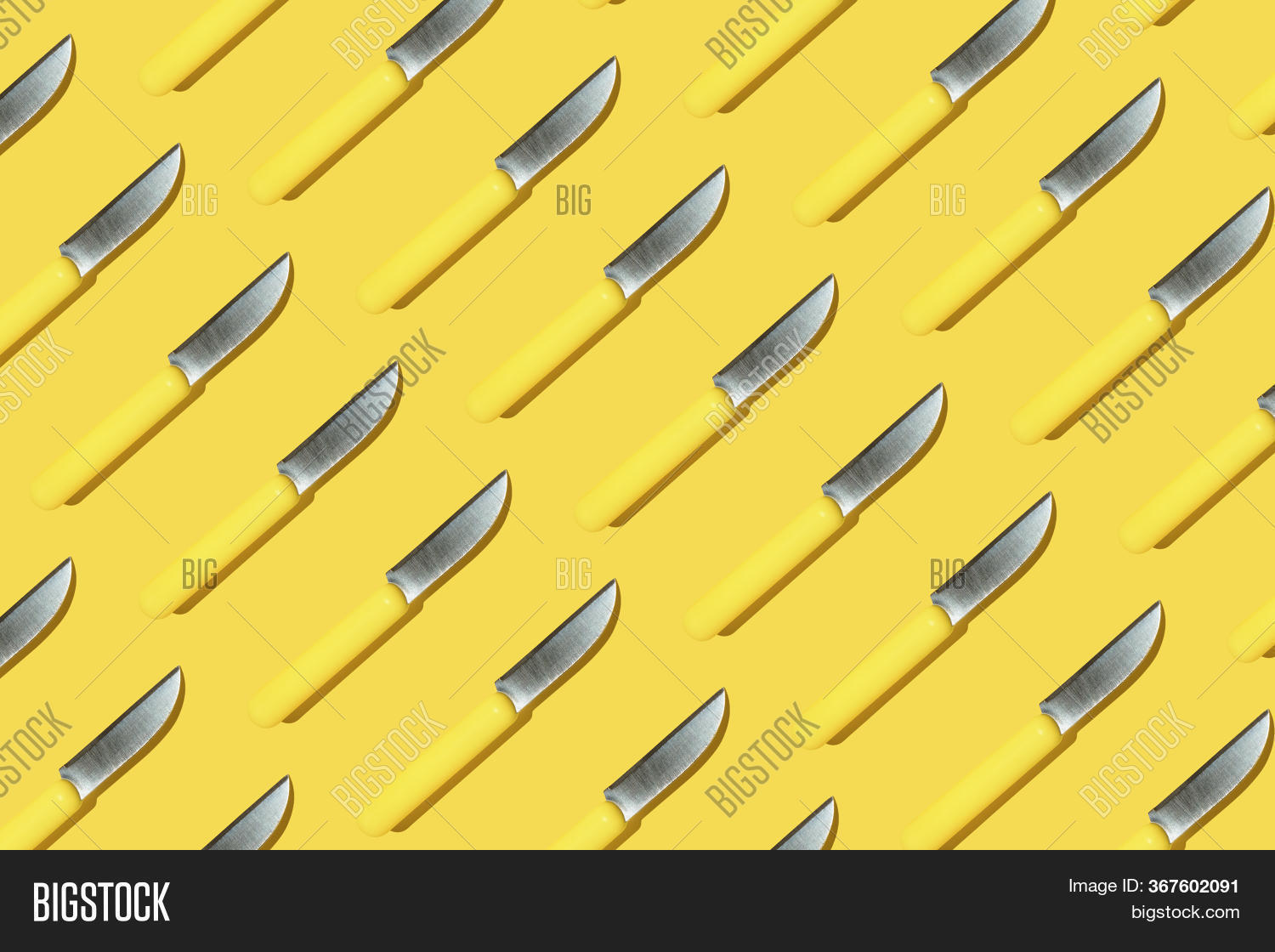 Kitchen Knives Yellow Image & Photo (Free Trial) | Bigstock