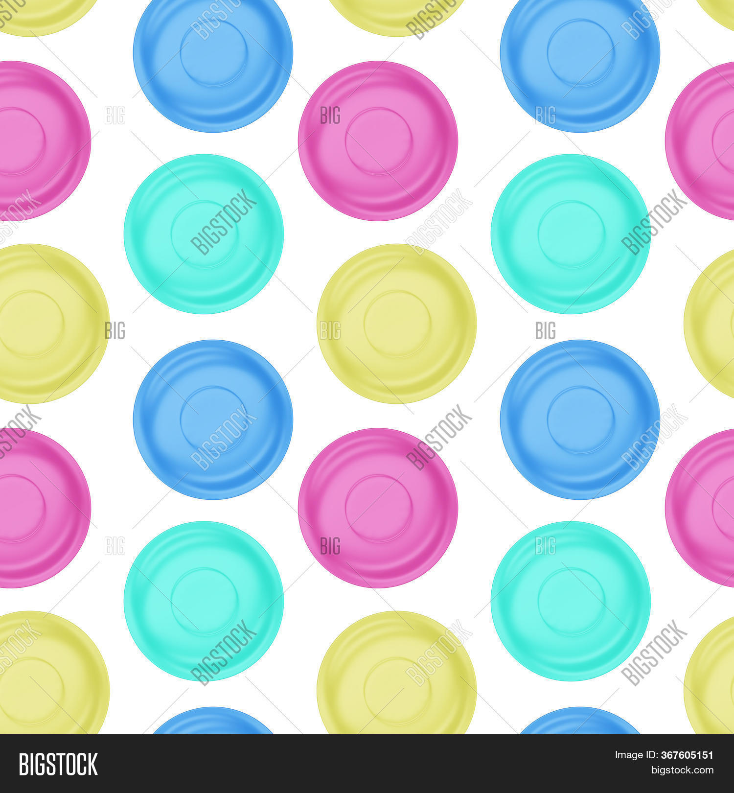 Colored Dinner Plates Image & Photo (Free Trial) | Bigstock