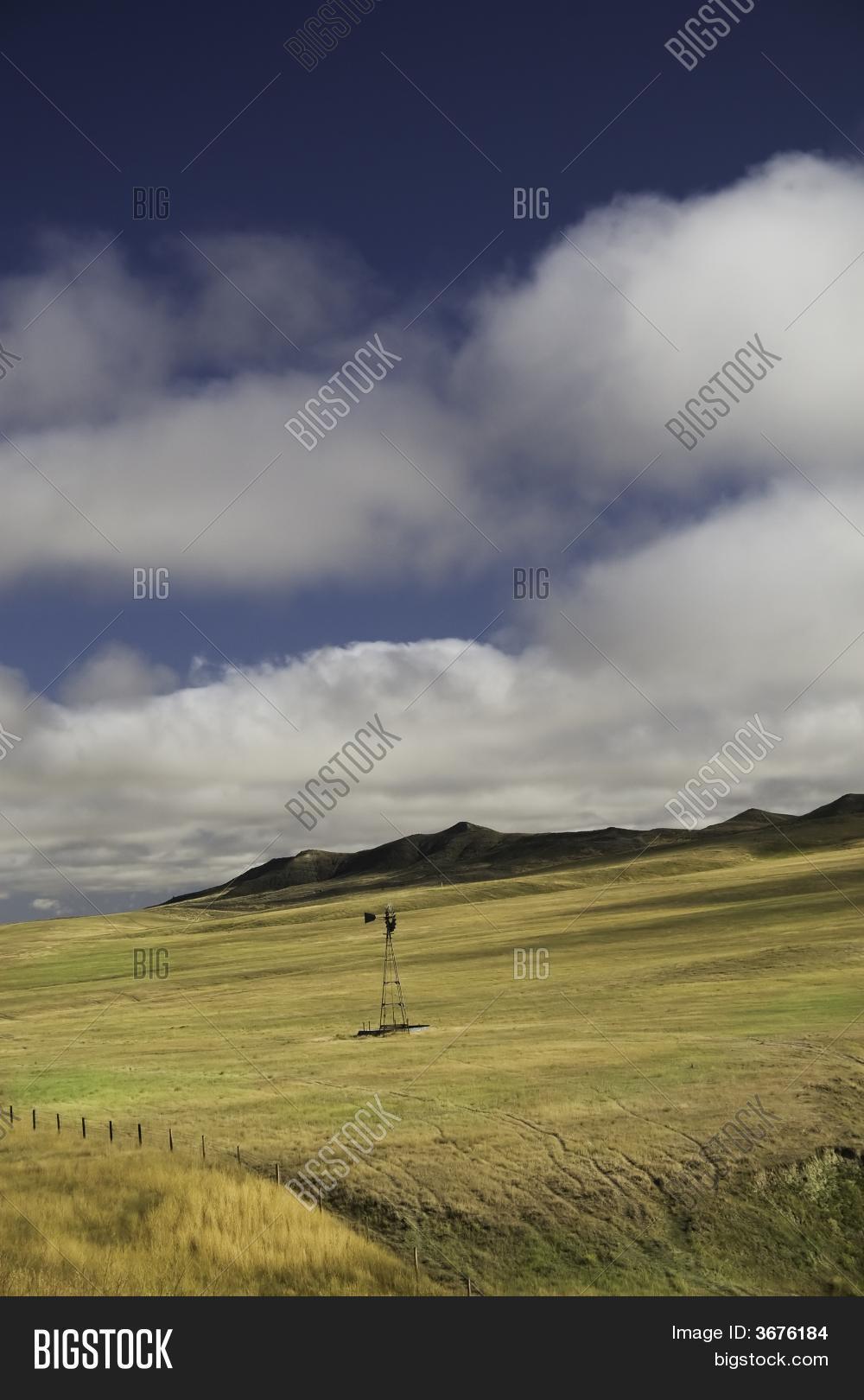 Wyoming Windmill Dry Image & Photo (Free Trial) | Bigstock