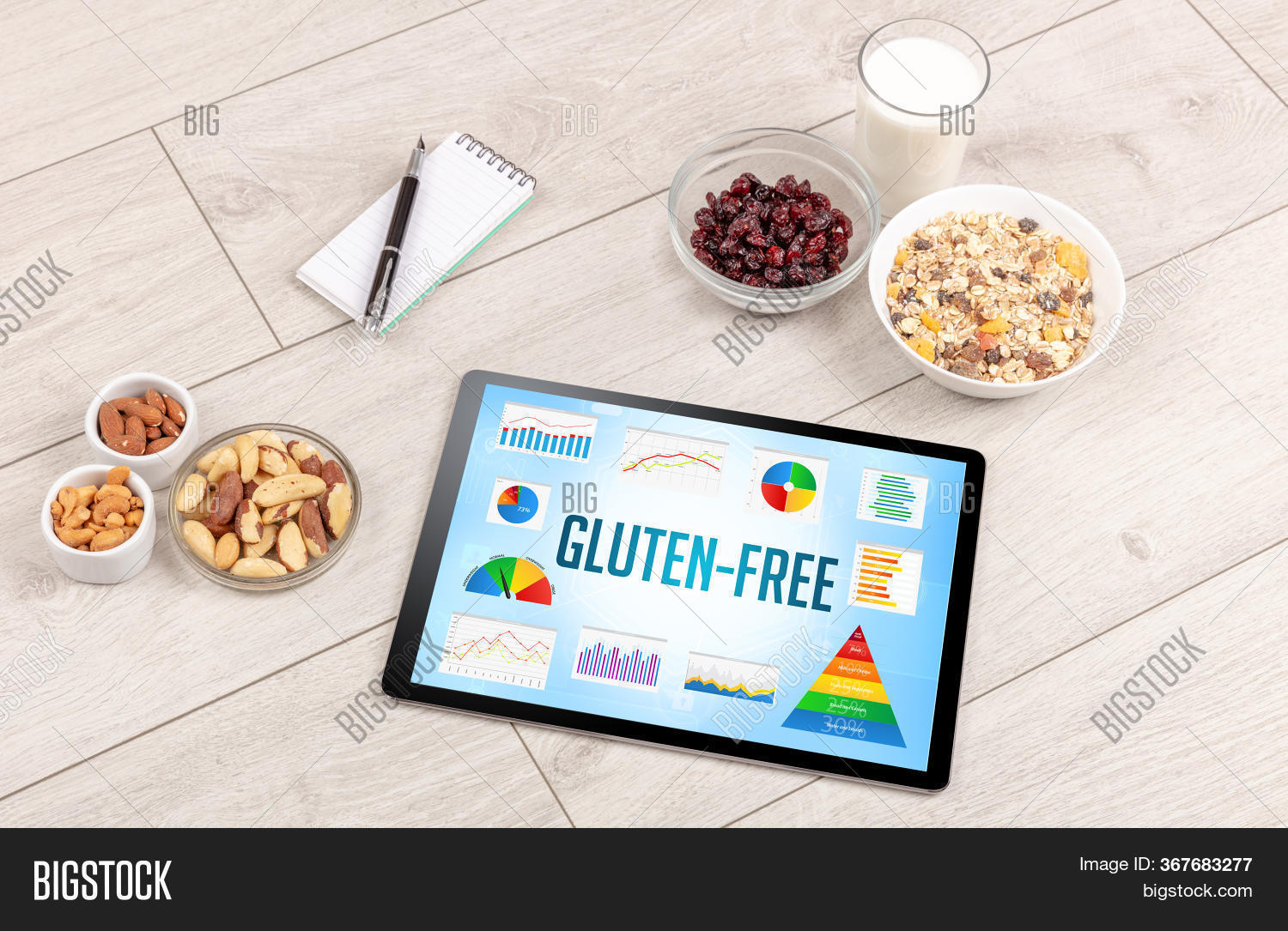 Organic Food Tablet Pc Image & Photo (Free Trial) | Bigstock