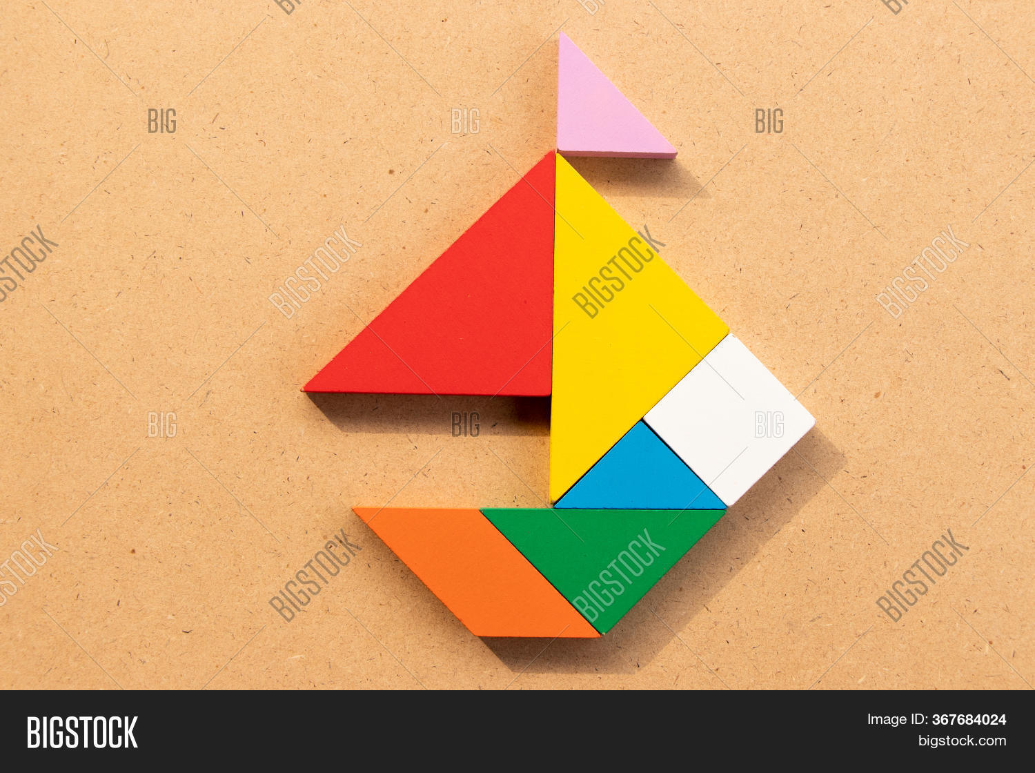 Color Tangram Puzzle Image & Photo (Free Trial) | Bigstock