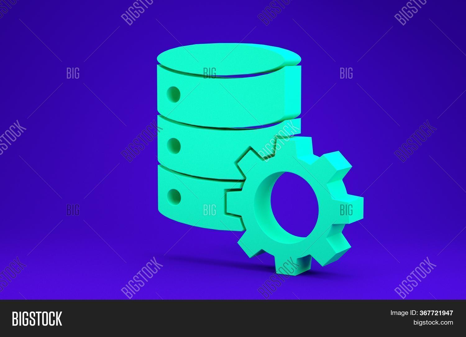 Green Server Gear Icon Image & Photo (Free Trial) | Bigstock