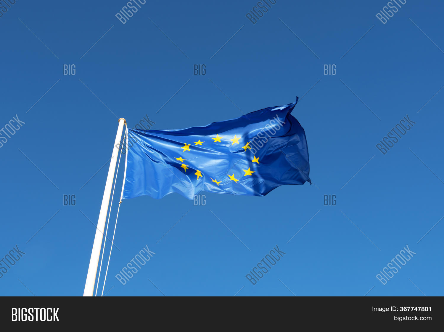 Eu Flag - Blue Canvas Image & Photo (Free Trial) | Bigstock