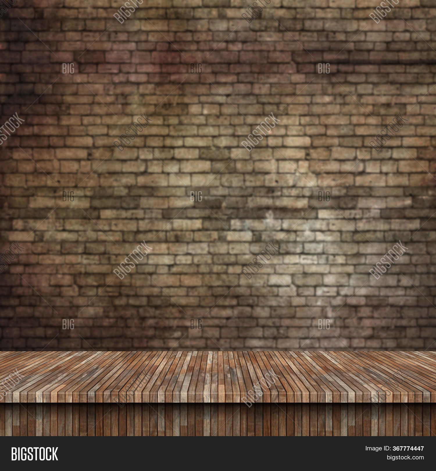 3D Render Wooden Table Image & Photo (Free Trial) | Bigstock