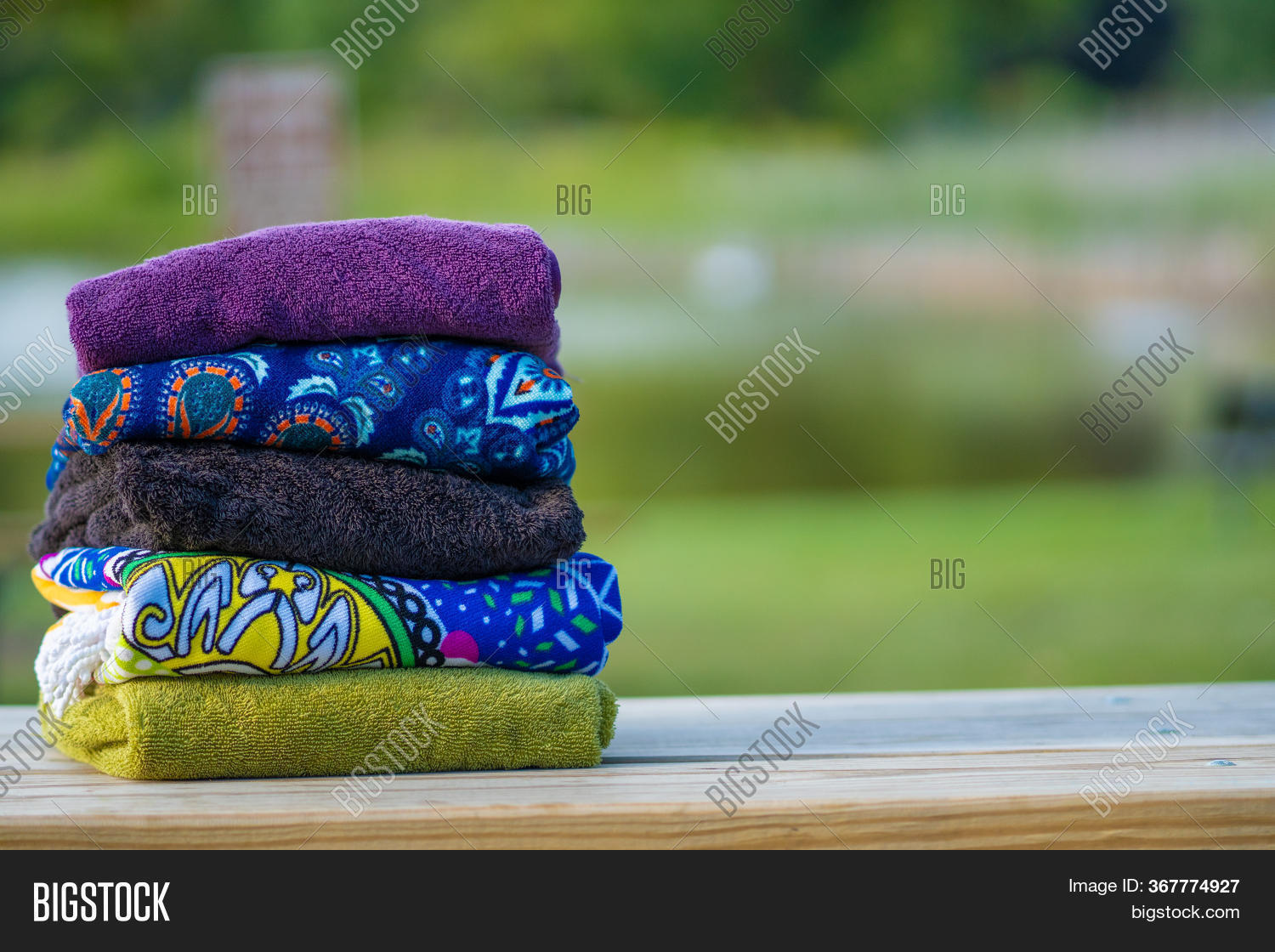 Colorful Beach Towels Image & Photo (Free Trial) | Bigstock