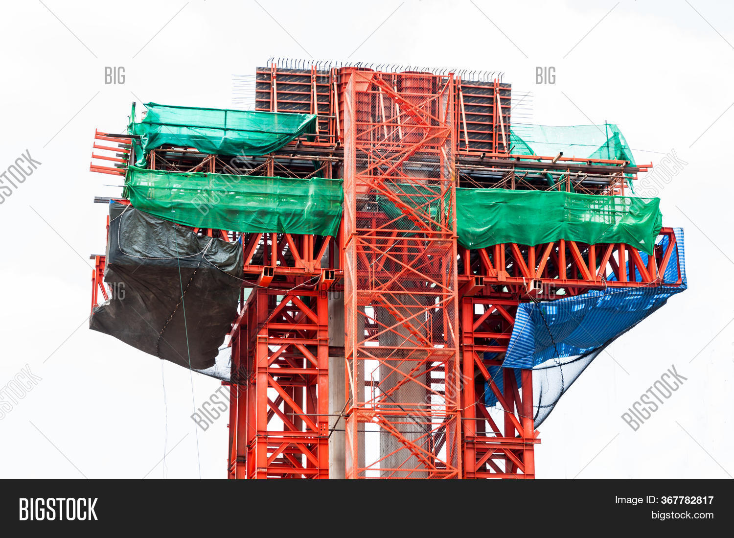 Red Steel Scaffolding Image & Photo (Free Trial) | Bigstock