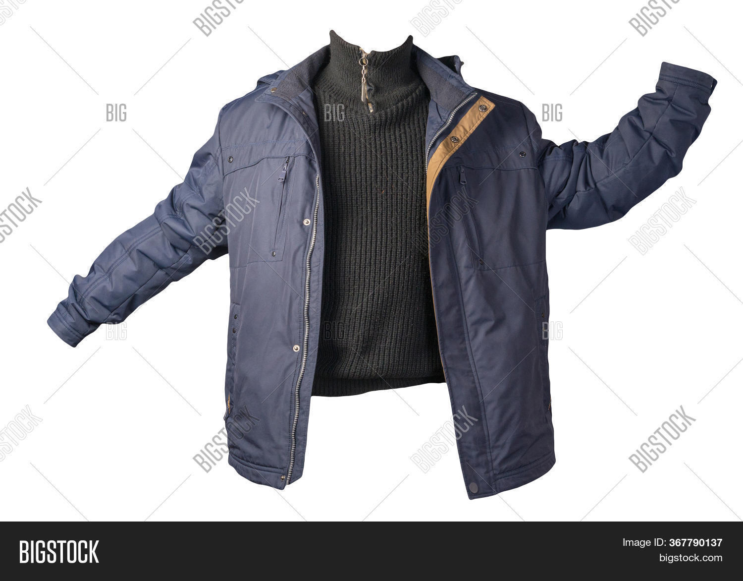 Blue Jacket Black Image & Photo (Free Trial) | Bigstock