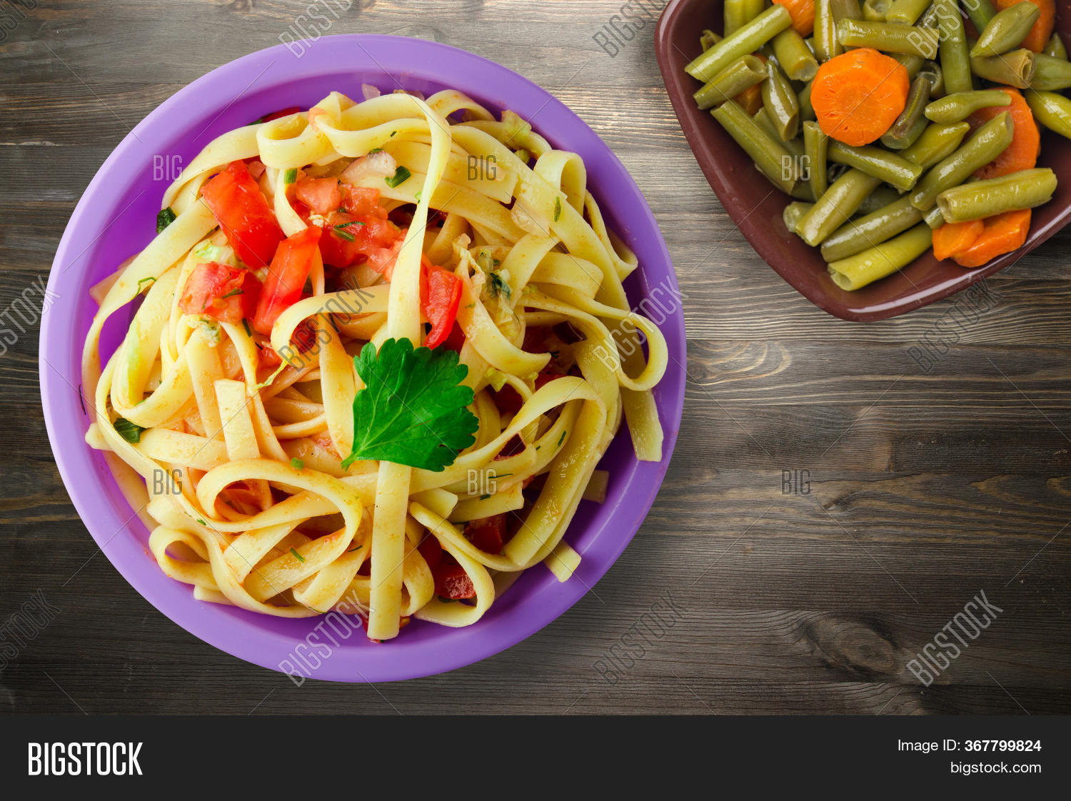 Spaghetti On Purple Image & Photo (Free Trial) | Bigstock