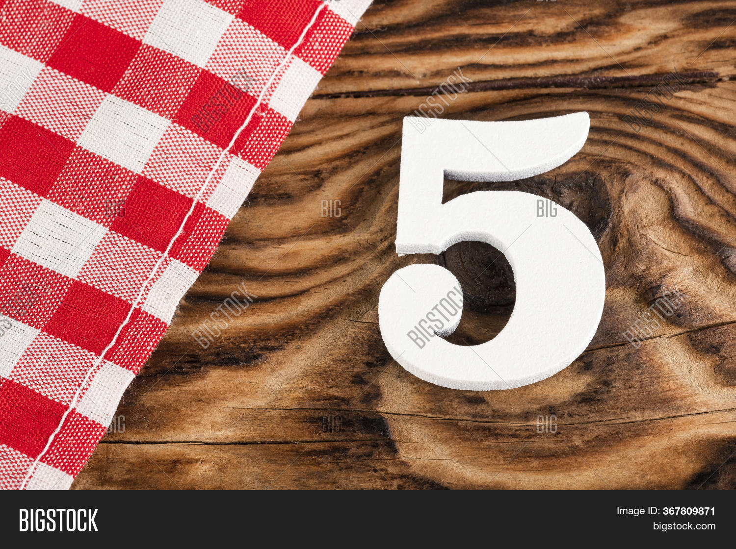 Number 5 - Red Image & Photo (Free Trial) | Bigstock