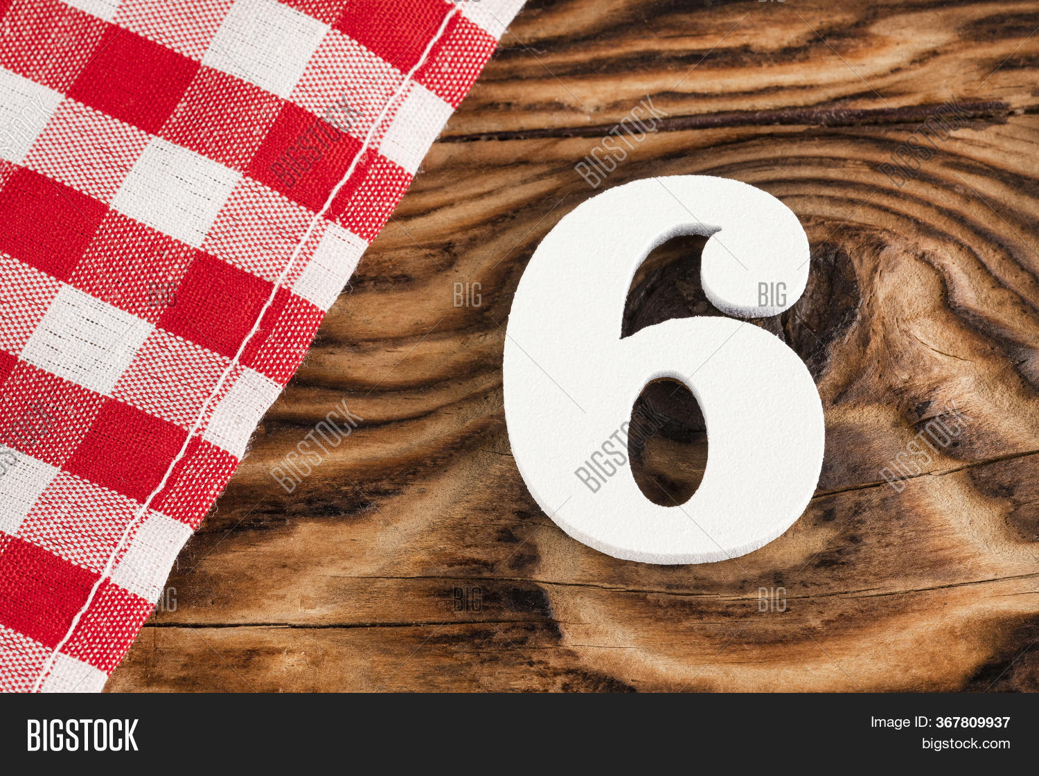 Number 6 - Red Image & Photo (Free Trial) | Bigstock