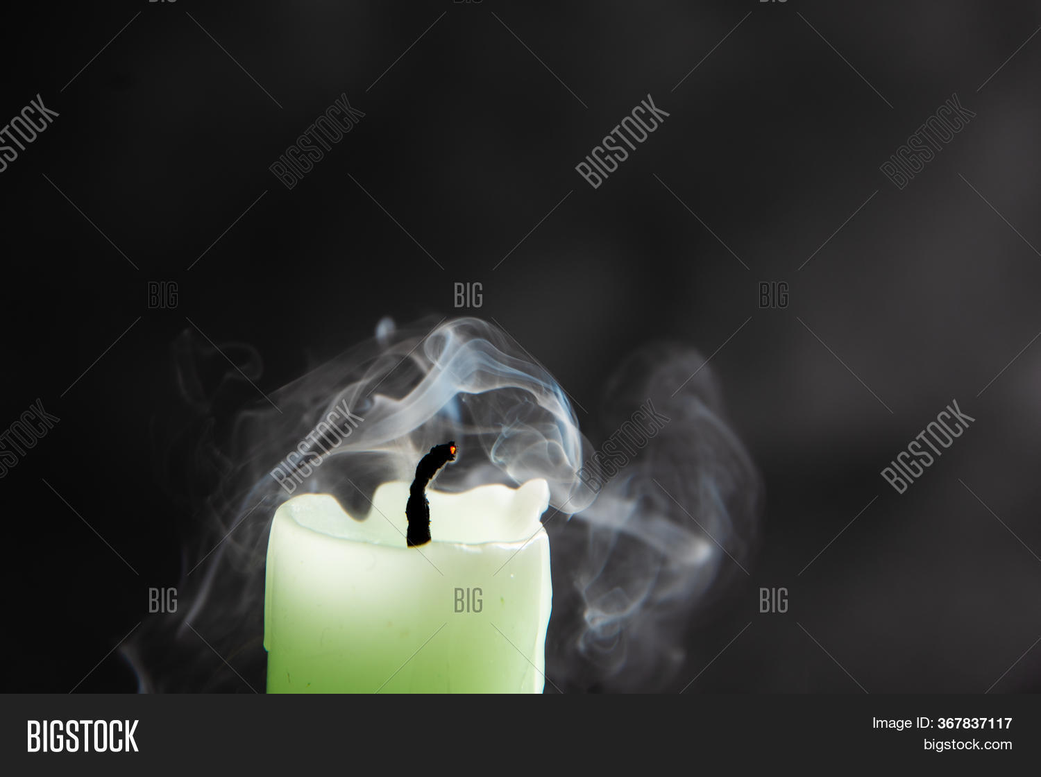 Smoke Candle On Black Image & Photo (Free Trial) | Bigstock