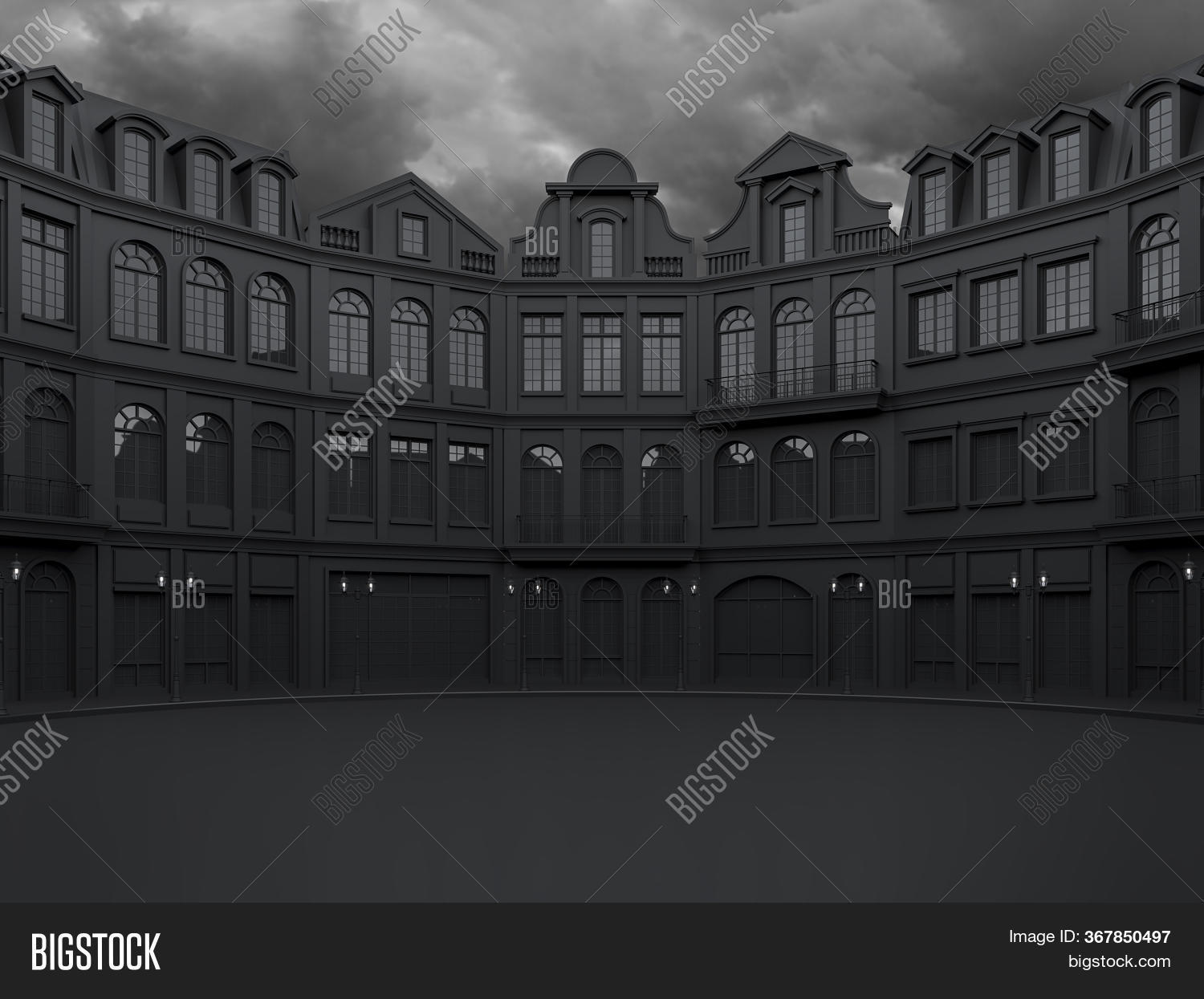 Empty Plaza Surrounded Image & Photo (Free Trial) | Bigstock