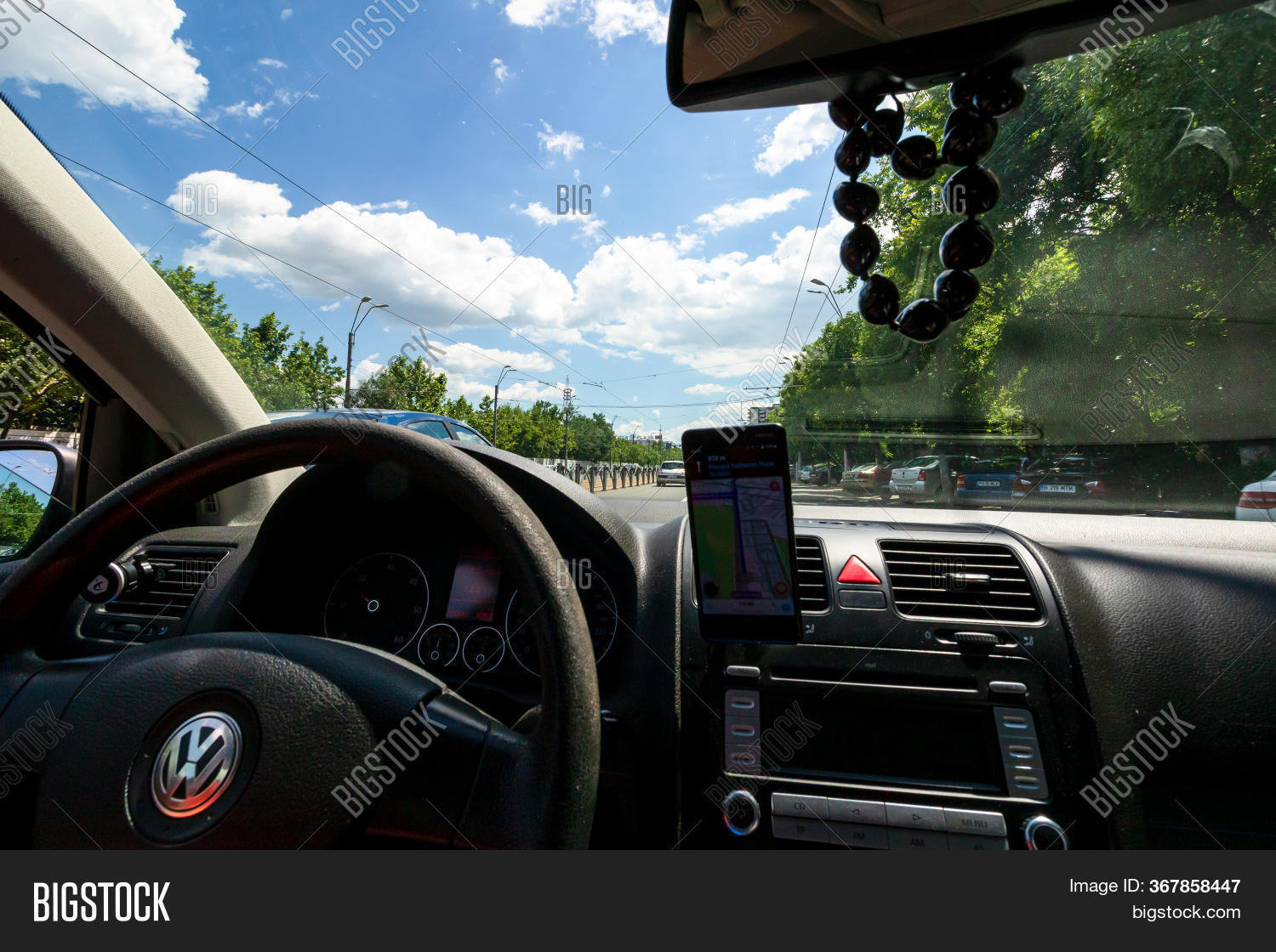 Car Dashboard View Image & Photo (Free Trial) | Bigstock