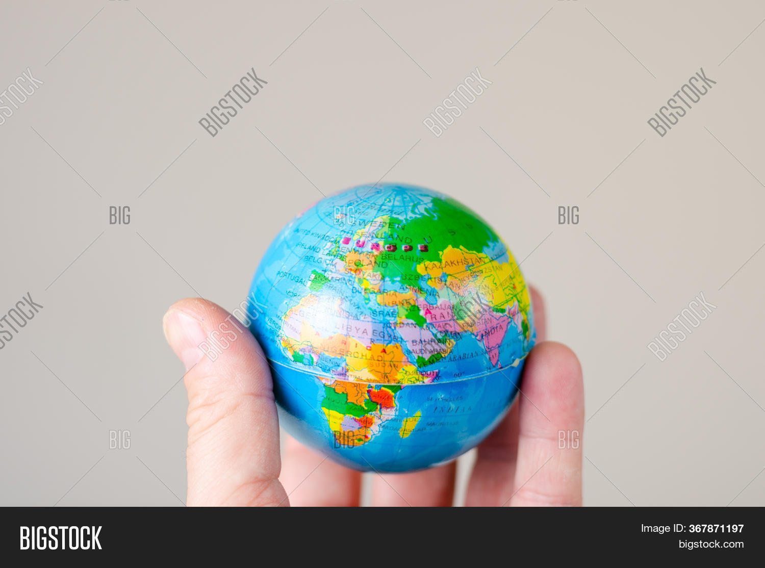 Close- Miniature Globe Image & Photo (Free Trial) | Bigstock