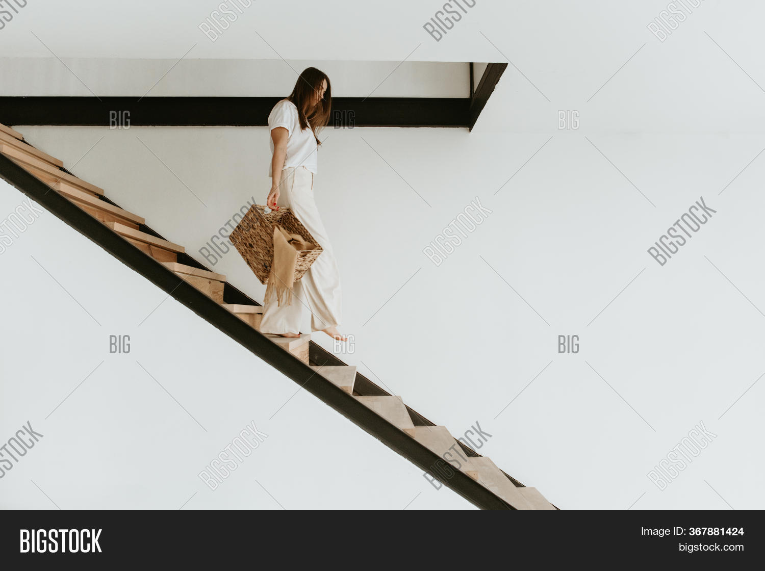 Young Woman Going Down Image & Photo (Free Trial) | Bigstock