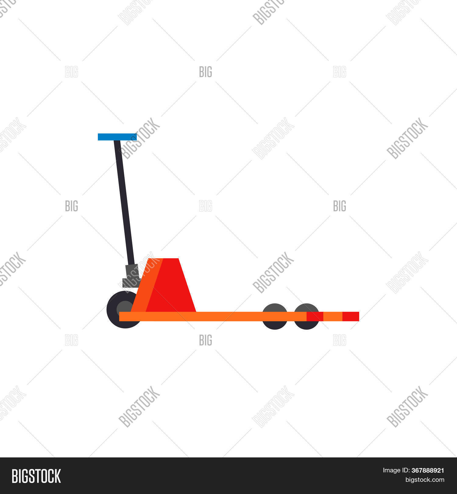 Icon Red Pallet Truck Image & Photo (Free Trial) | Bigstock