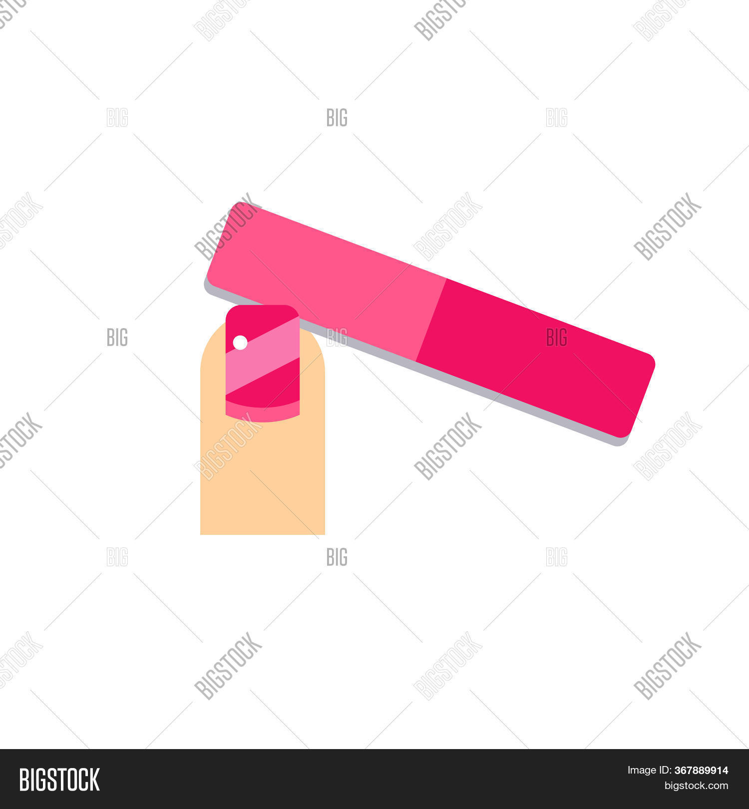 Icon Pink Fingernail Image & Photo (Free Trial) | Bigstock