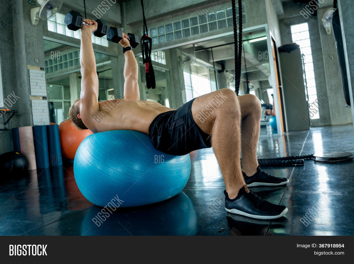 Strong Man Exercising Image & Photo (Free Trial) | Bigstock