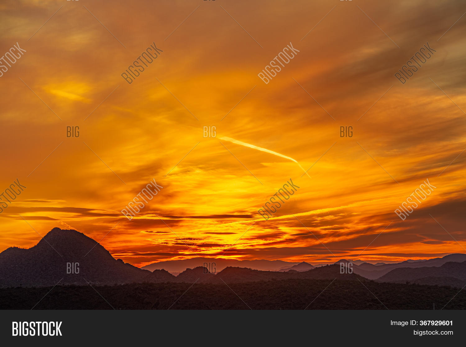 Vivid Sunset Over Image & Photo (Free Trial) | Bigstock